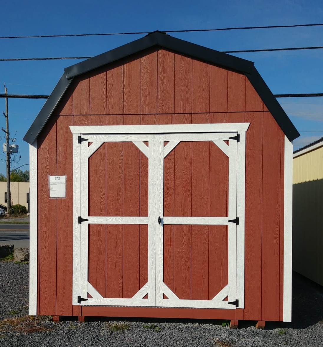 Navajo Red with White trim – Pine Grove Sheds